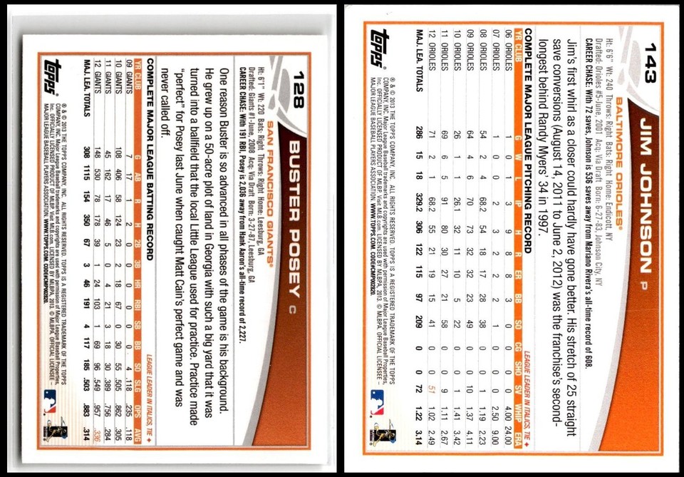 2013 Topps Mini (2) Card Lot - Running Low – Final Chance to Order ...