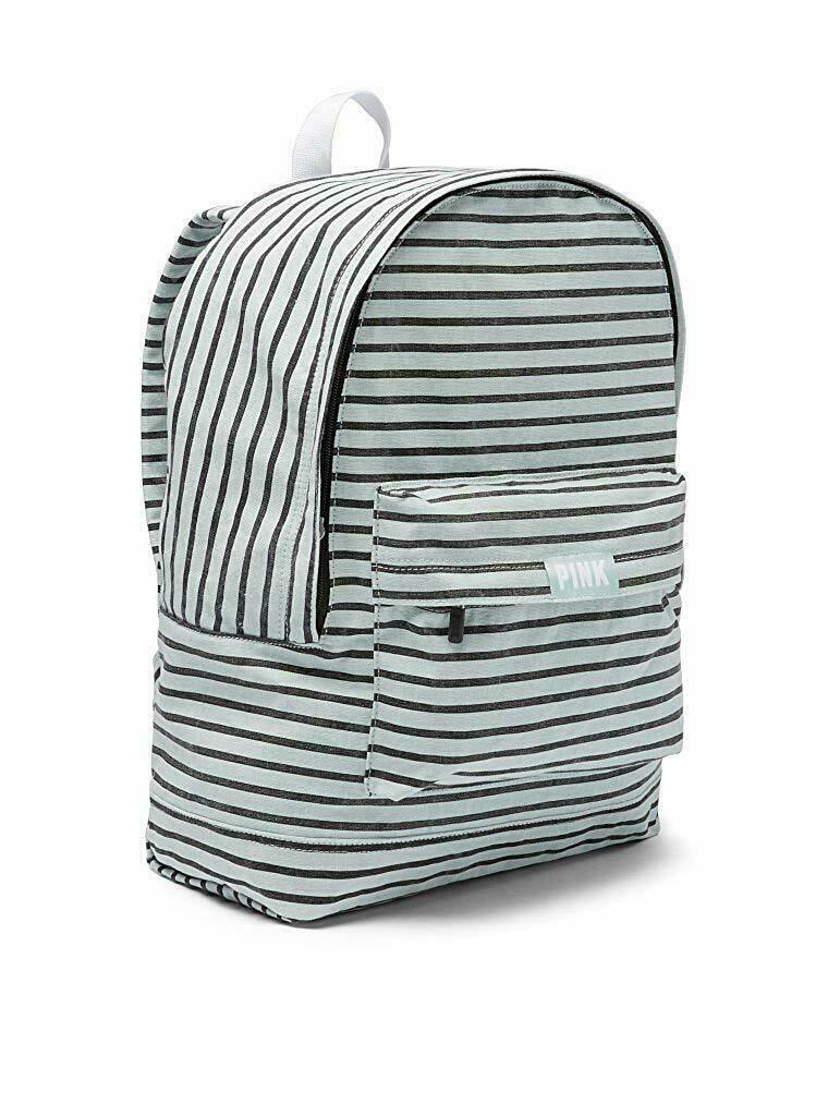 NEW Victorias Secret PINK School-Travel Canvas Backpack Book Bag Mint ...