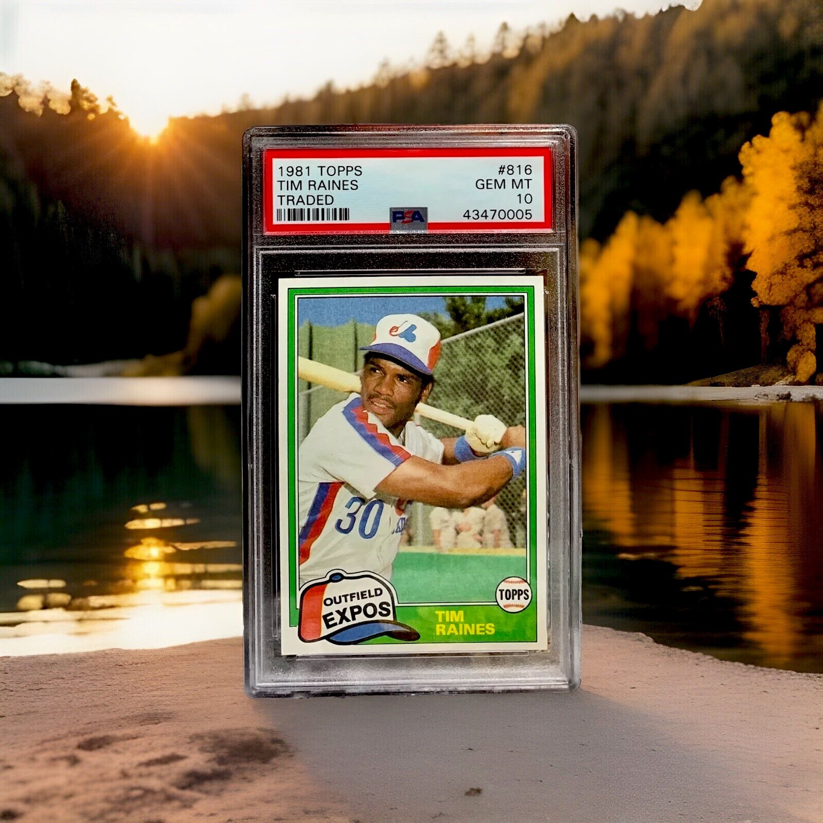 1981 TOPPS TRADED #816 TIM RAINES HOF RC PSA 10 GEM MINT 🔥 43470005 🔥 ...