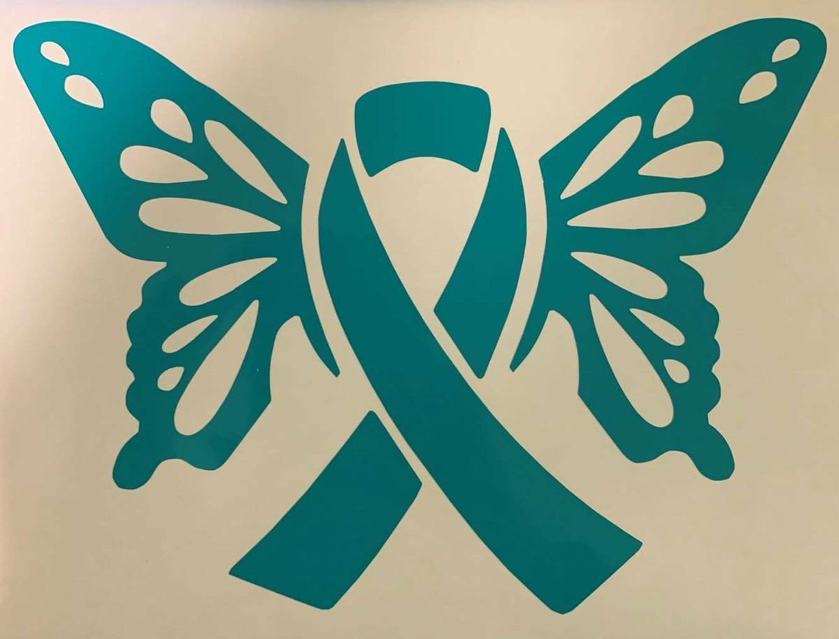 Ovarian Cancer Symbol Butterfly