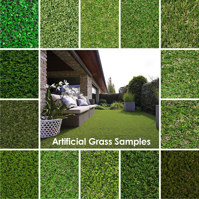 Artificial Grass Samples 2m 4m 5m Fake Grass Cheap Budget Astro Turf ...