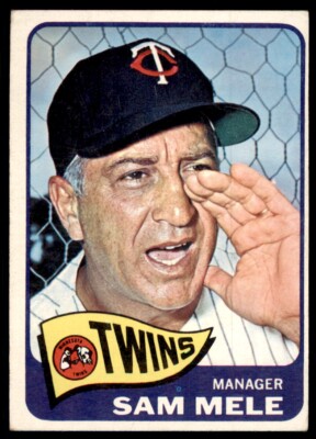 1965 Topps Baseball Card Sam Mele A Minnesota Twins #506 | eBay