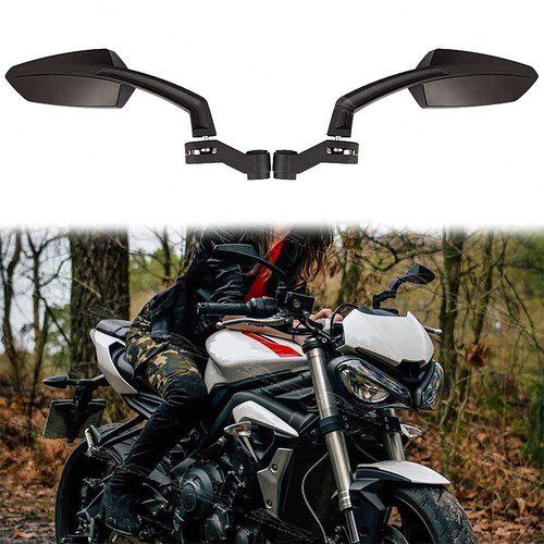 2x Motorcycle Rearview Side Mirrors For Kawasaki Z125 Z400 Z650 Z800 ...