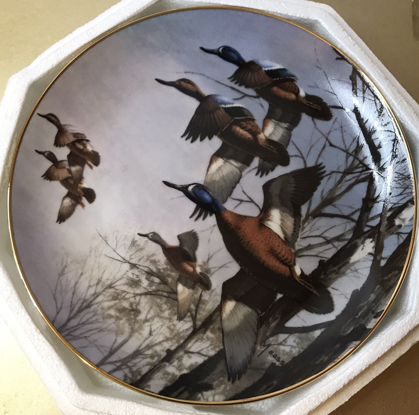 Complete Set of (8) Danbury Mint Plates: Ducks Taking Flight by David ...