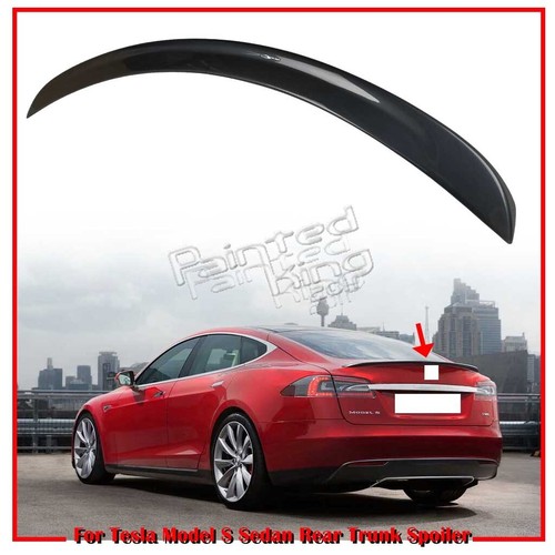 2020 Fit For Tesla Model S 5D Liftback Rear Trunk Boot Spoiler Painted ...