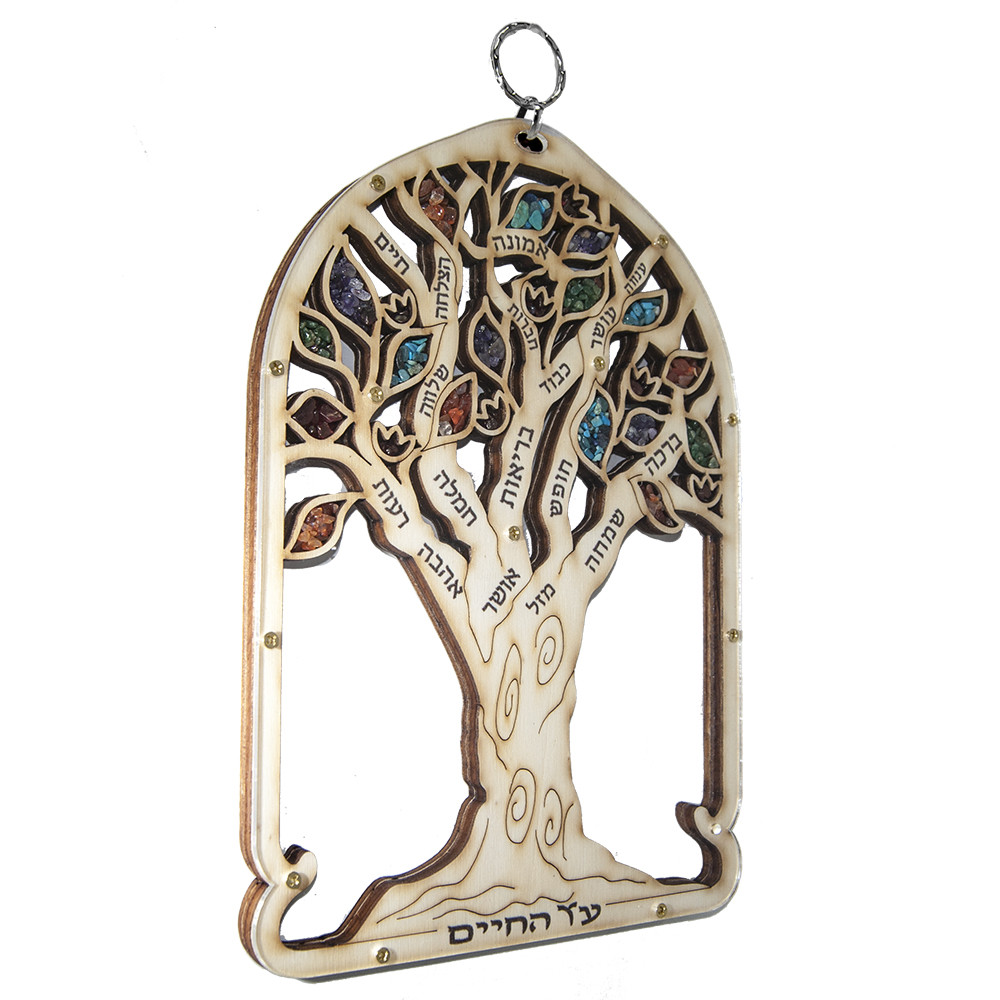 Home Blessing Hand Made True Vine Tree of Life w/ Semi-Precious Stones ...