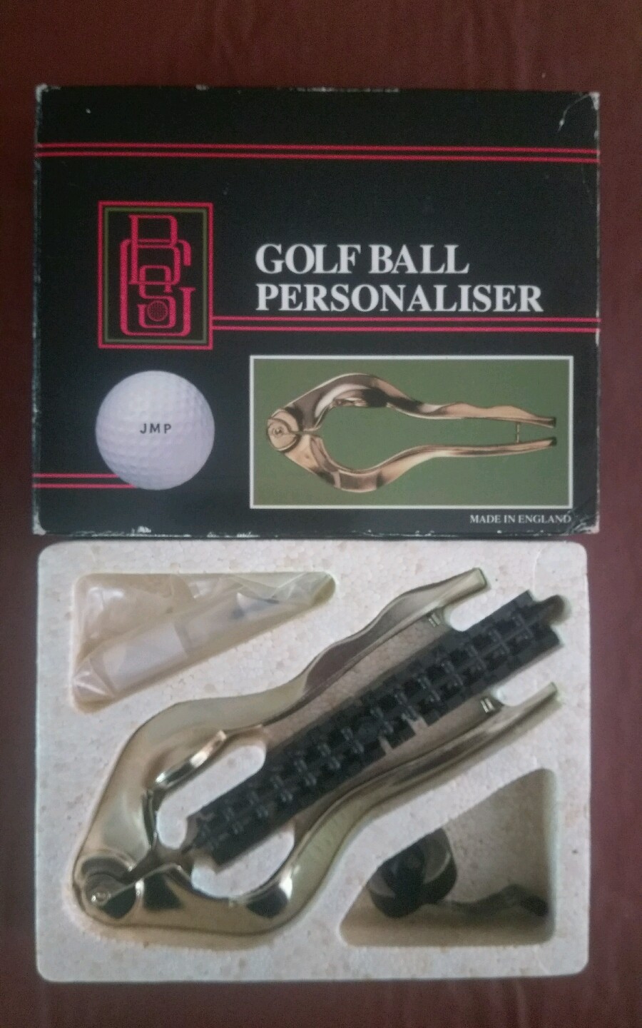 Vintage Boxed BGS Golf Ball Personaliser USED | eBay