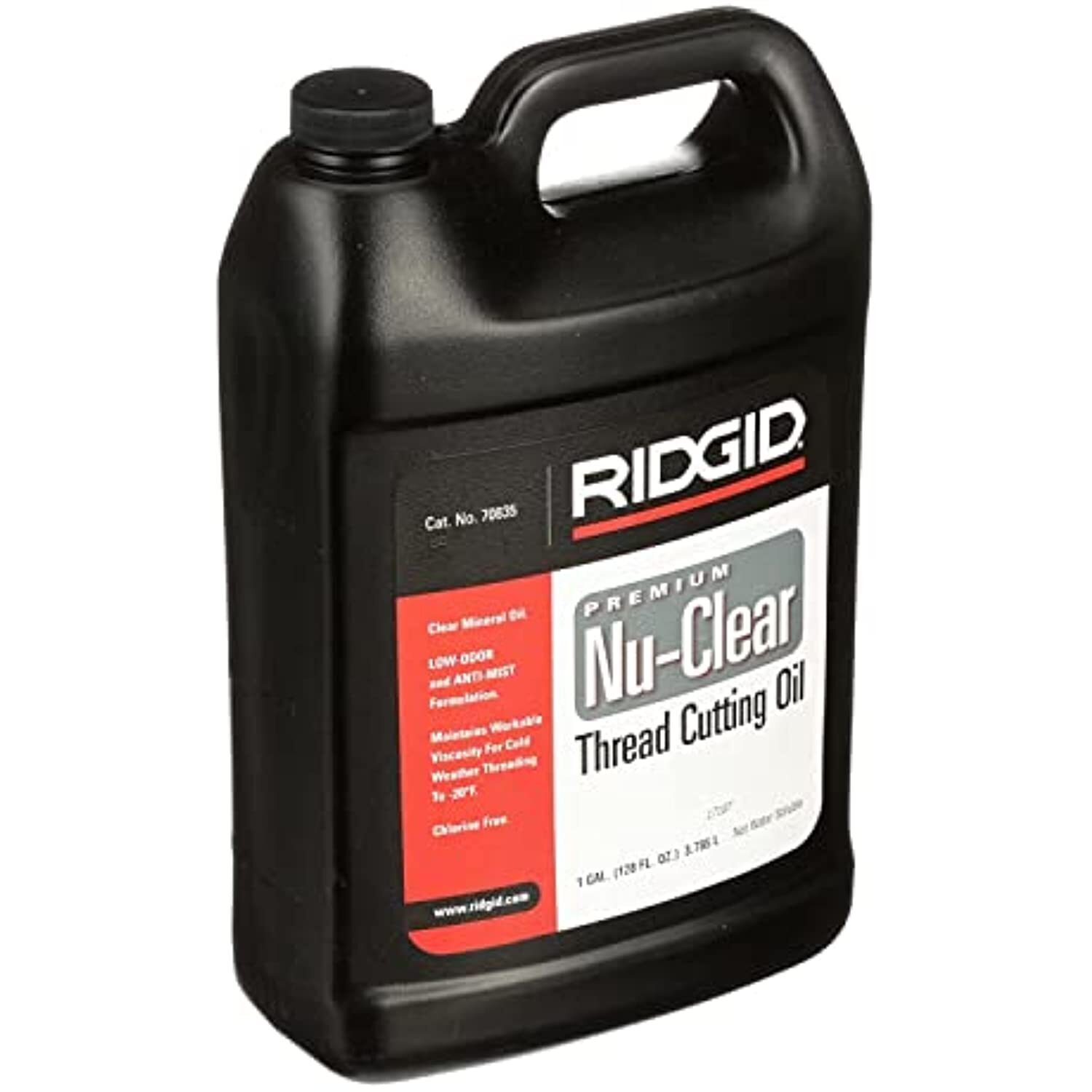 RIDGID 70835 Thread Cutting Oil, 1 Gallon of Nu-Clear Pipe Threading ...