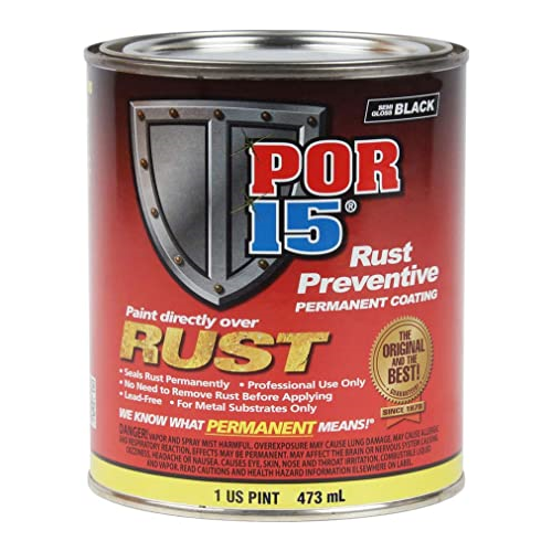 POR 15 45408 POR-15 RUST PREV SEMI-GLOSS BLK PT | eBay
