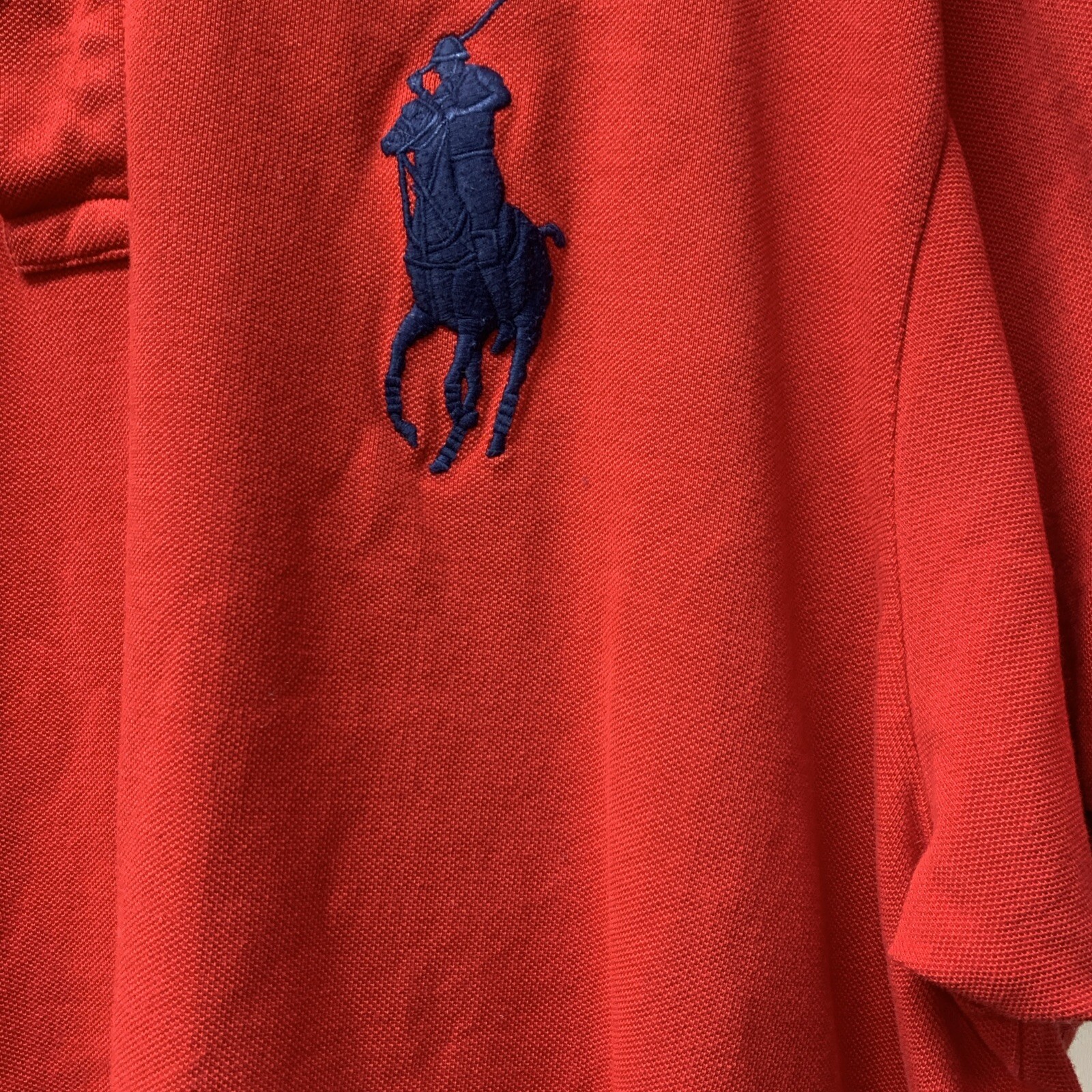 Polo Ralph Lauren Shirt Men's Size 2XB/2G Blue Big Pony #3 Rugby Tee | eBay