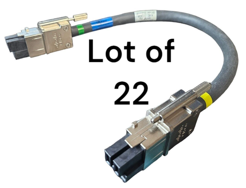 (LOT OF 22) Cisco CAB-SPWR 3750 3560 3850 Stack Power Cable 37-1122-01 ...