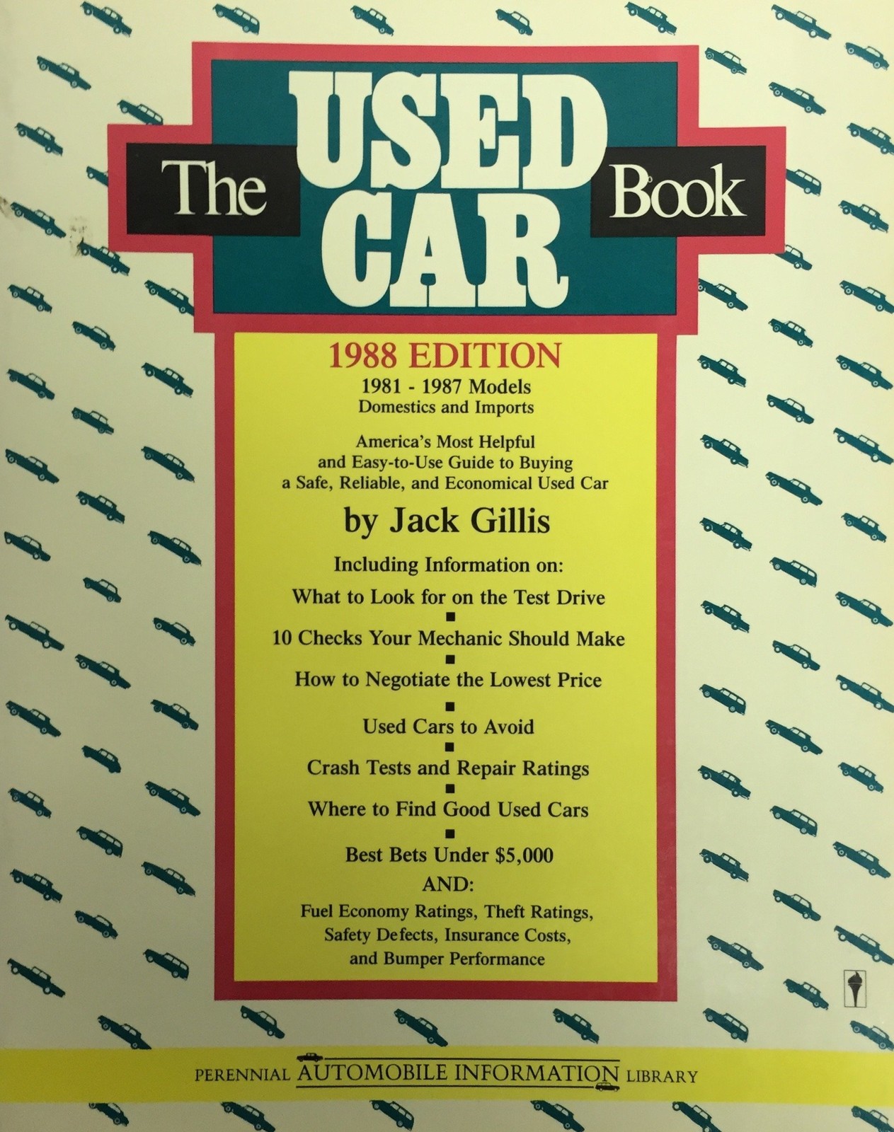 The Used Car Book 1988 9780060962258| eBay
