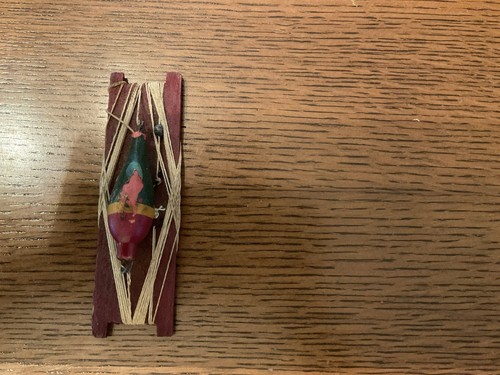 Vintage Hand Line With Float Fishing Bobber Wood | eBay