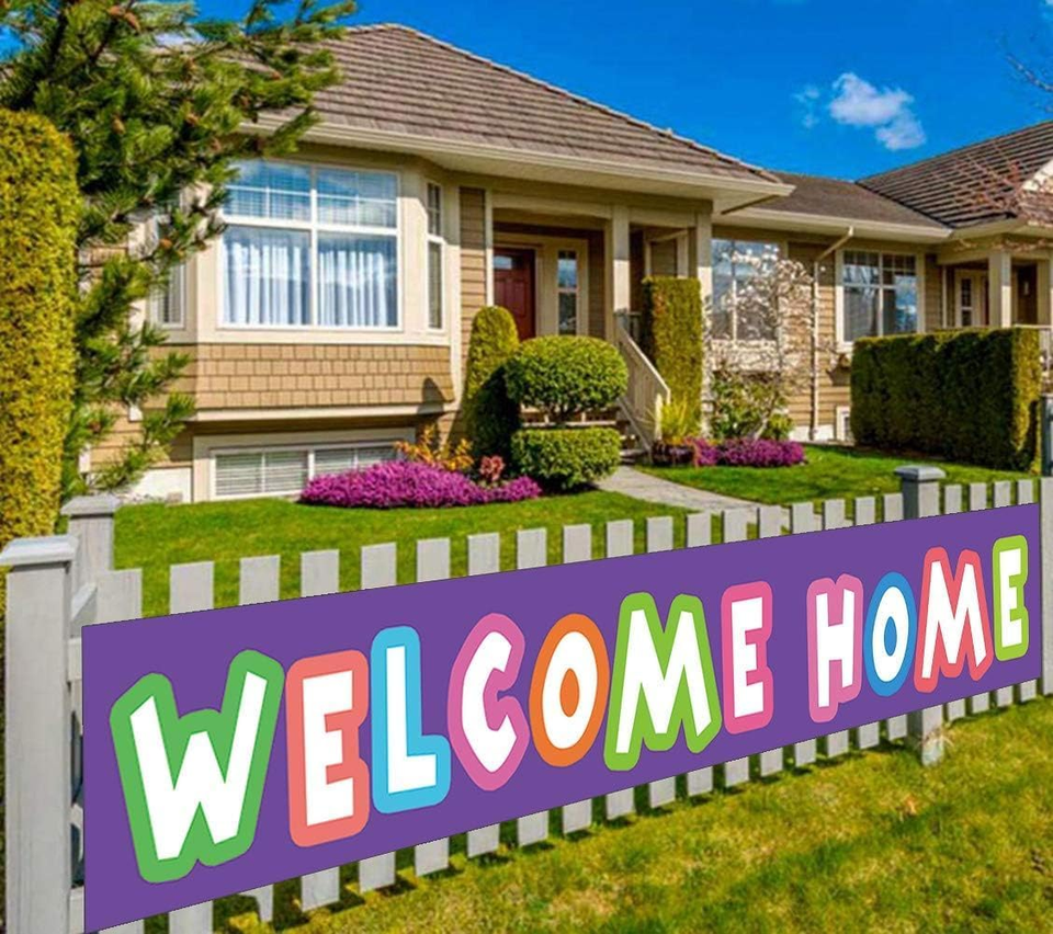 Large Welcome Home Banner, Homecoming Party Decorations, Housewarming ...