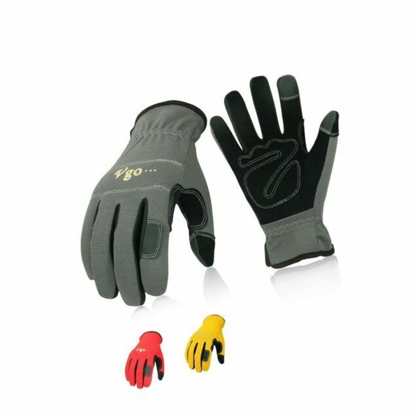 Vgo NB7581 Safety Working Gloves, Size XL - Red/Gray/Yellow for sale ...