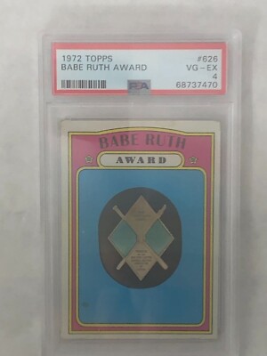 1972 Topps #626 Babe Ruth AWARD PSA4 | eBay