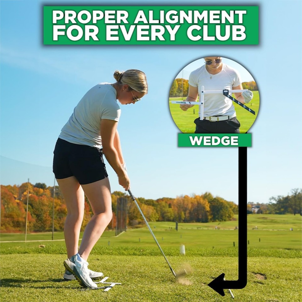 Golf Stance and Alignment Training Aid – Setup Left & Right Handed ...