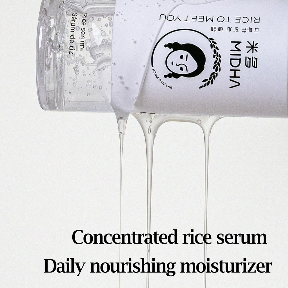 Midha Rice Serum, Brightening and Moistourizing (1.69fl.OZ) Made in ...
