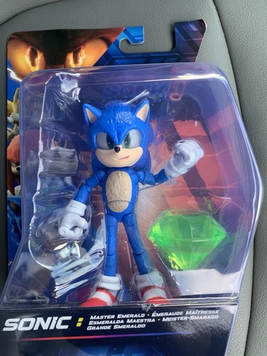 NEW- Sonic The Hedgehog 3 WAVE 3 Movie Sonic w Master Emerald 5" Figure ...