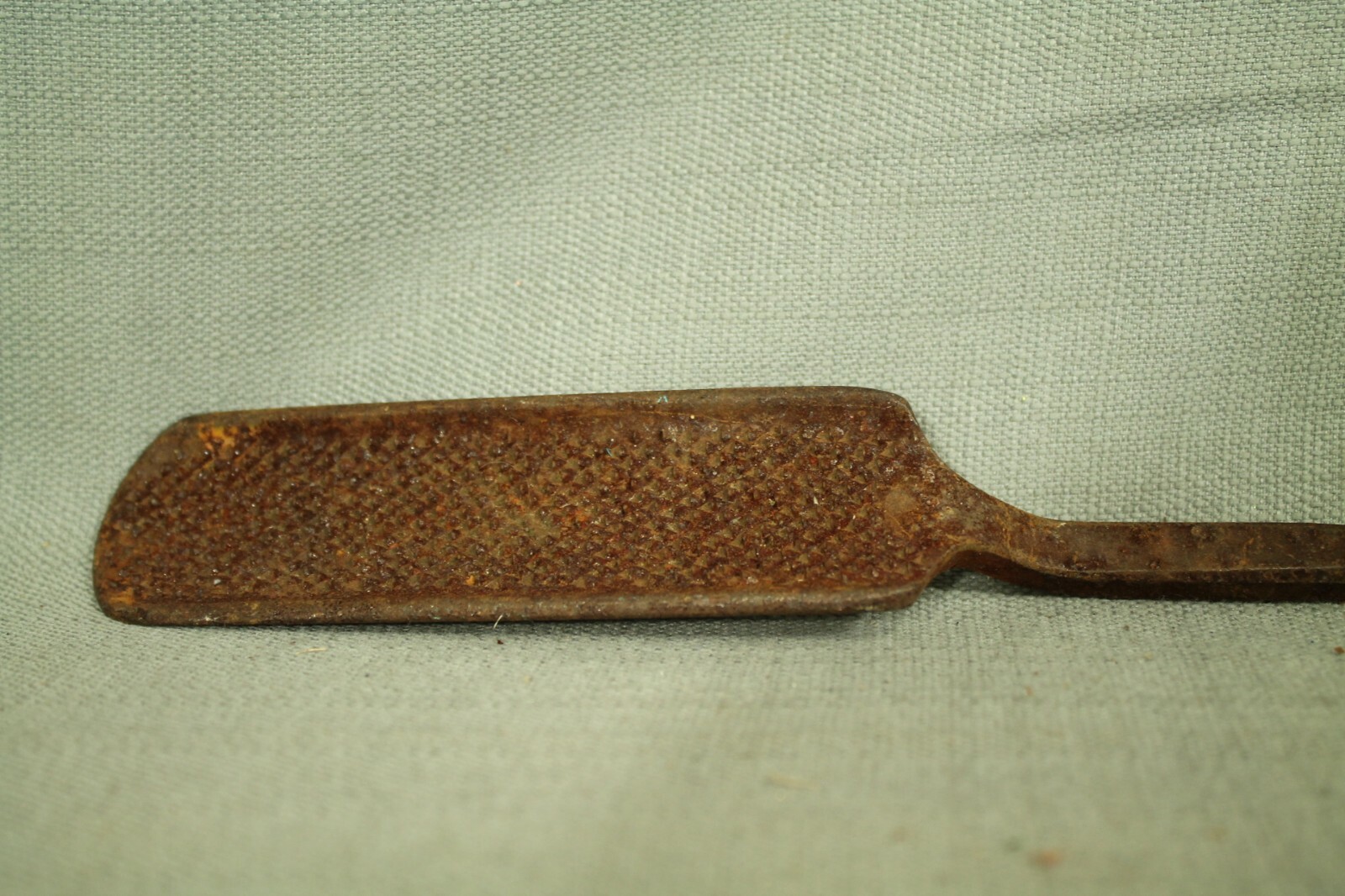 vintage old antique Farrier Horse farm tool black wood handle file rasp ...