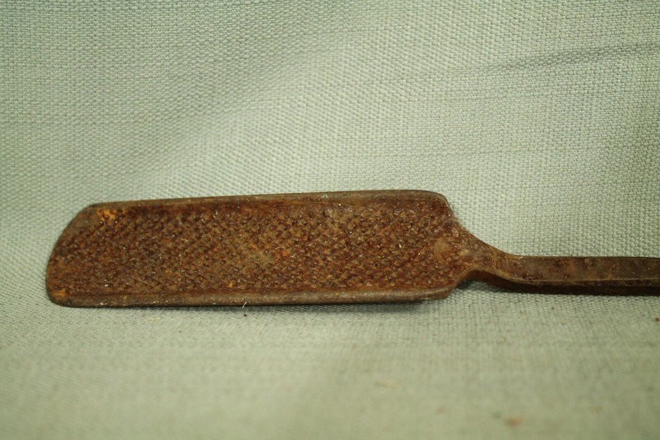 vintage old antique Farrier Horse farm tool black wood handle file rasp ...