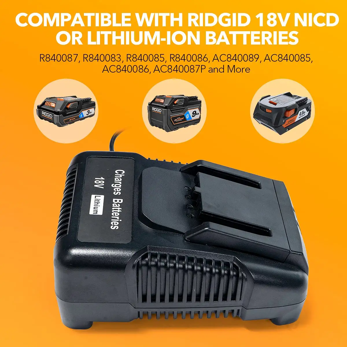 Battery Charger for AEG Power Tools L1850R L1860R R840087 AL1218 B1814G ...