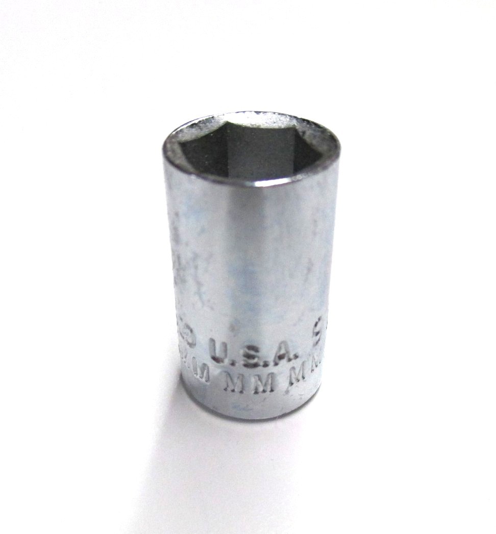 Easco Tools 6pt. 1/4" Drive Deep Socket 9mm Chrome 516109 Made in The ...