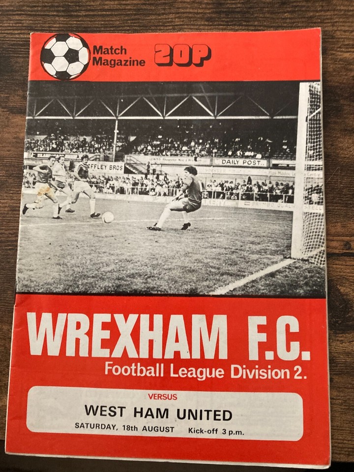 Wrexham HOME & AWAY programmes 1960s 1970s 1980s 90s League & Cup ...