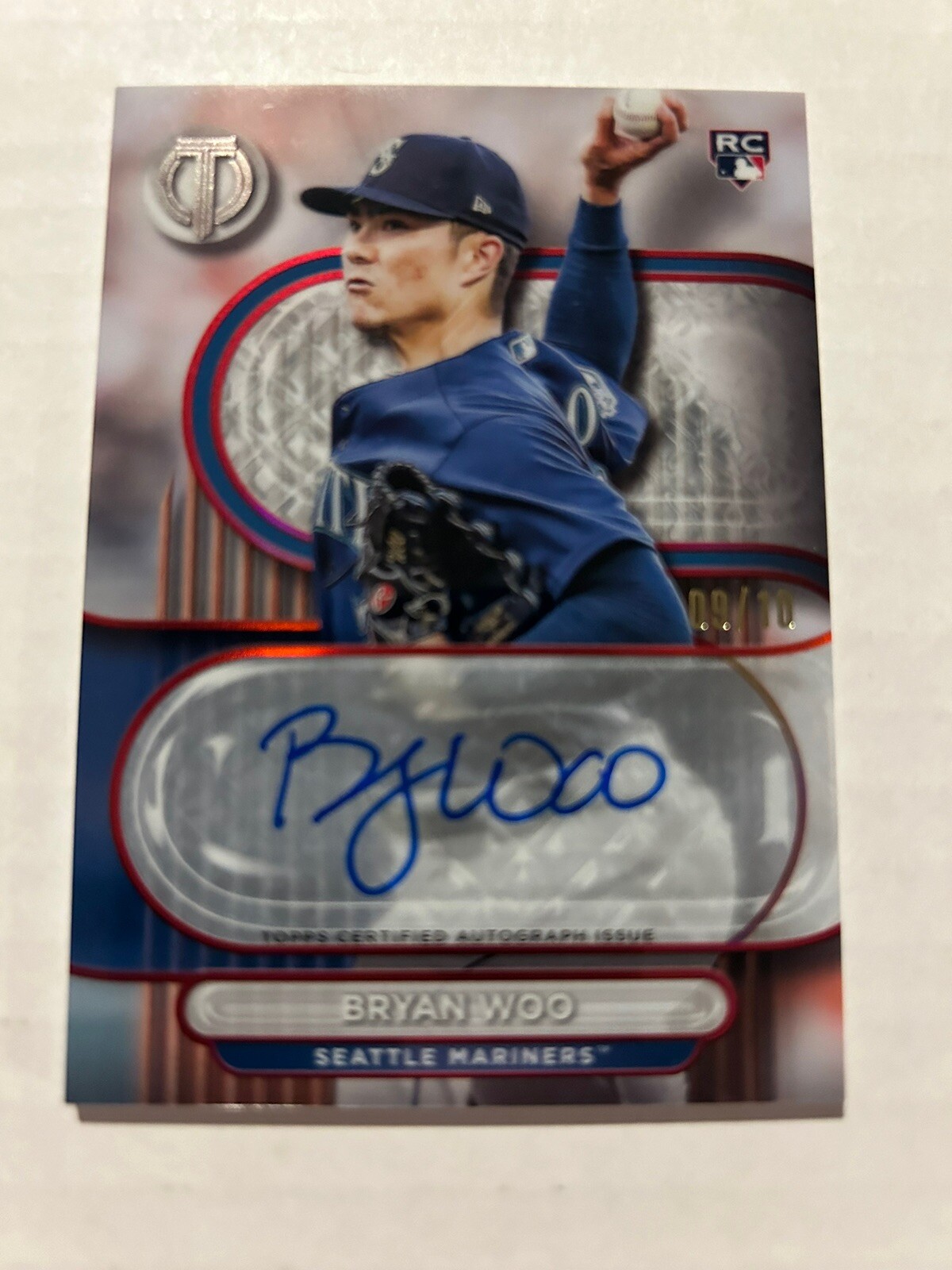 Bryan Woo 2024 Topps Tribute #TA-WOO Tribute Autographs - Red /10 Price ...