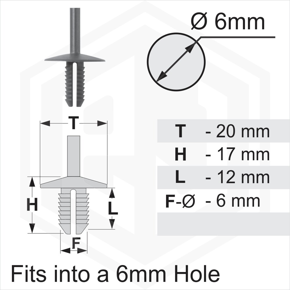 10x for BMW Bumper Dark Grey Plastic Trim Clips Rivets Shields Covers ...