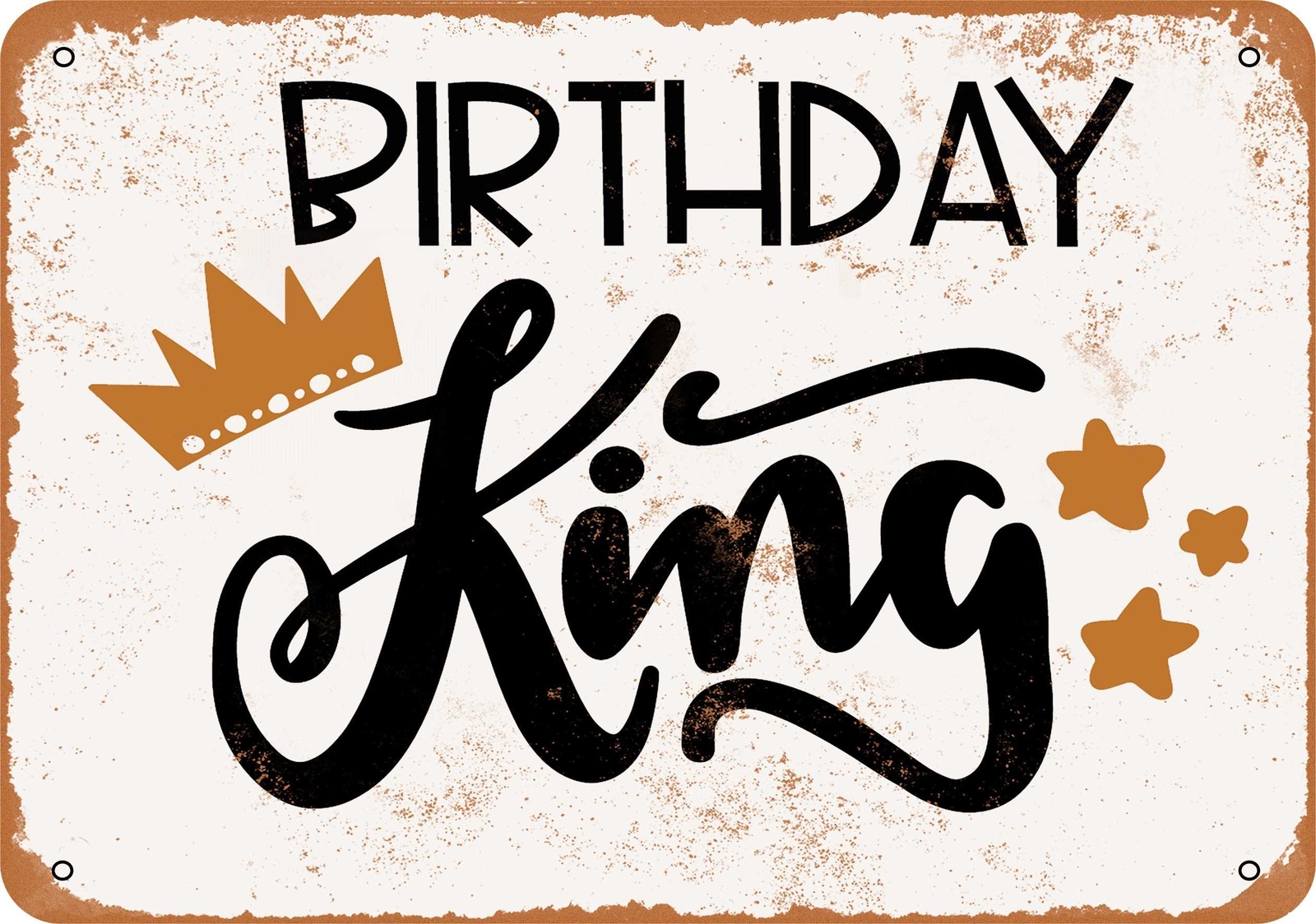 METAL SIGN - Birthday King -- Vintage Look | eBay