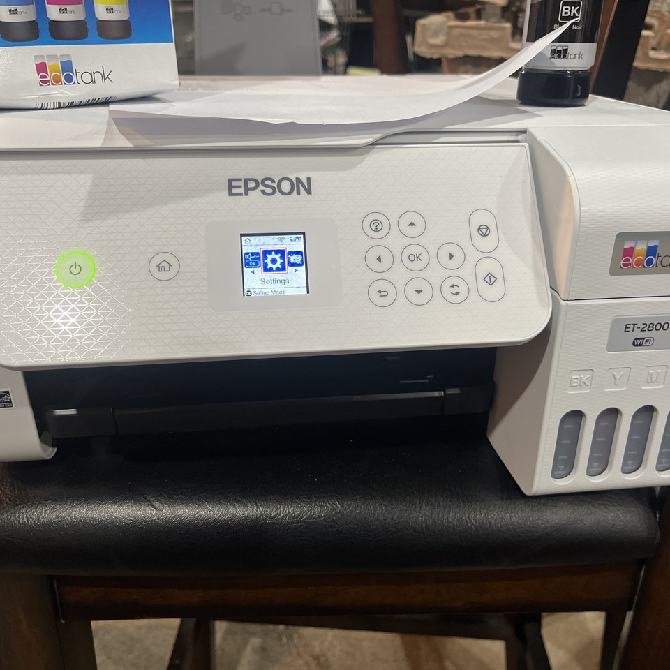 Epson EcoTank ET-2800 Printer + Extra Ink - Only 77 page Count! | eBay