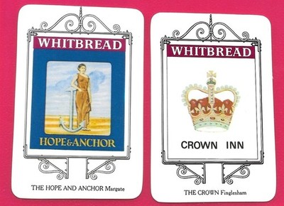 Whitbread Inn Signs 2 cards from the Kent "History" series Excellent ...