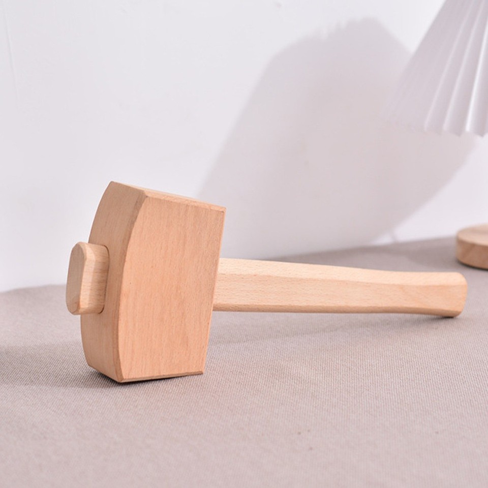 Small Wooden Mallet Leathercraft Hammer Wood Tool Woodworking Hammer ...