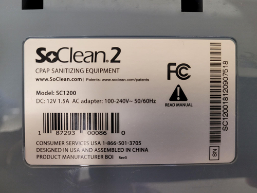 SoClean 2 CPAP Cleaner and Sanitizer Machine - SC1200 for sale online ...