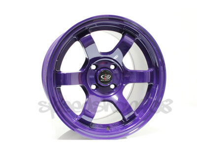 ROTA Grid Concave Wheels Violet Purple 15X8 +20 4X100 FOR EG INTEGRA ...