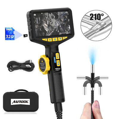 AUTOOL Endoscope Camera 1080P HD Articulating Borescope Industrial ...