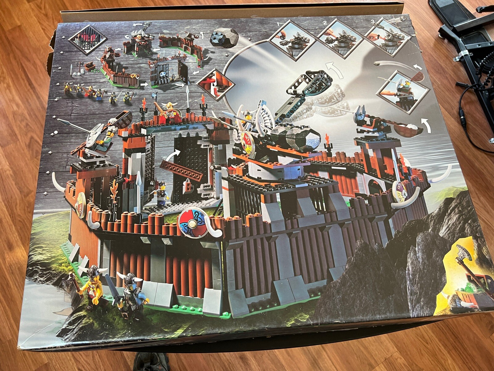 LEGO Vikings: Viking Fortress against the Fafnir Dragon (7019 ...