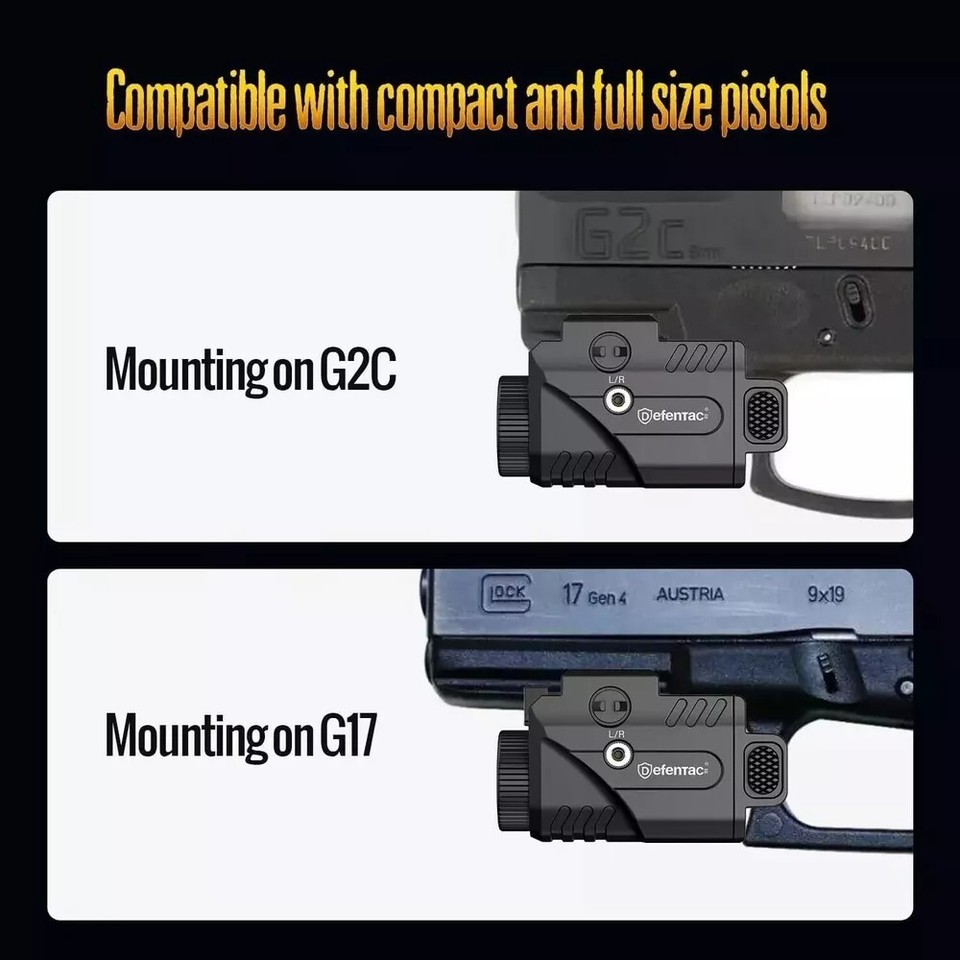 Defentac 600 Lumens Tactical Flashlight and Red/Green/Blue Combo with ...