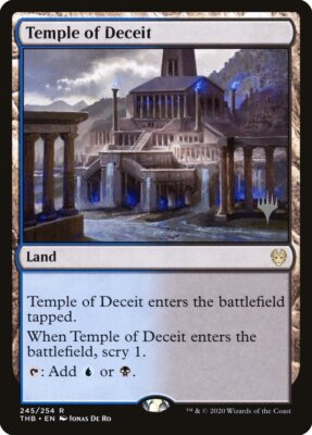 1x Temple of Deceit - Promo Pack NM-Mint, English Planeswalker Stamped ...