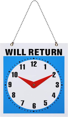 1Pc Double-Sided Open/Come in/Will Return Sign with 22cm*19cm, Picture ...