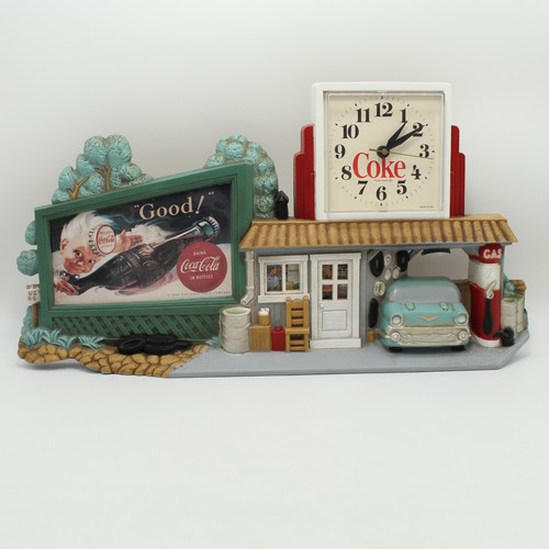 Vintage Coca Cola Route 66 Garage Service Gas Station Wall Clock Made ...