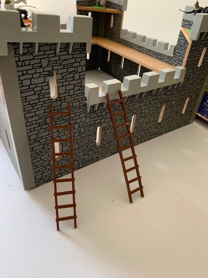 1989 Britains Knights of the Sword Wooden Castle 7793 Instructions Box ...