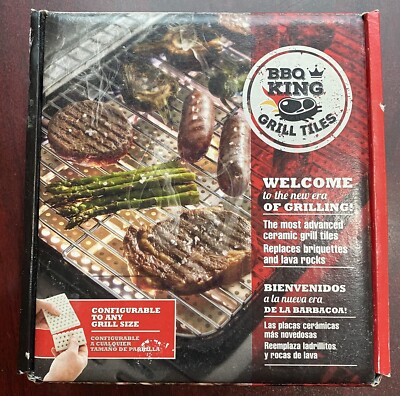BBQ King Ceramic Grill Tiles Open Box 10 Tiles Configurable To Any ...