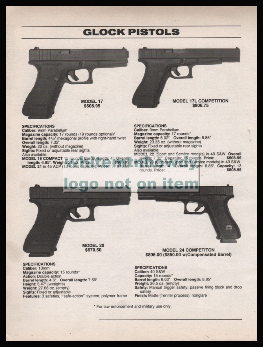 Glock Pistol Prices List