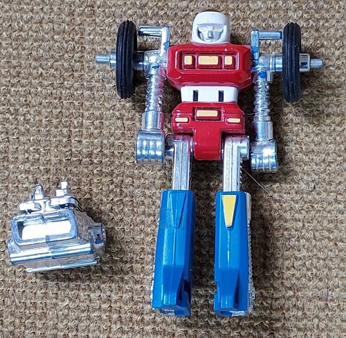 Vintage 1980s GoBots 3" Cy-Kill Red Blue Bike Figure Tonka Bandai ...