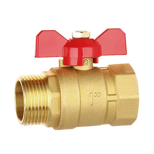 1/2" 3/4" 1" Brass Ball Valve Natural Gas Shut-Off Propane Pipe Handle ...