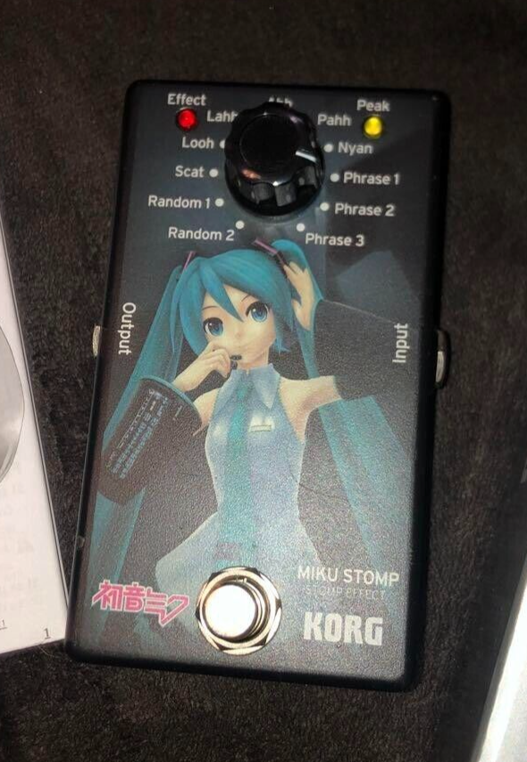 KORG KB10 Hatsune Miku Stomp Vocaloid Guitar Effect Pedal Used Tested w ...