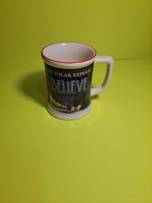 Warner Brothers The Polar Express Coffee Mug Believe 3D, Used | eBay