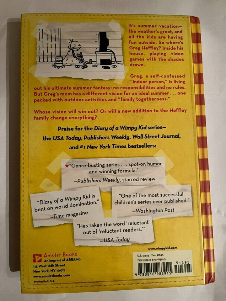 Diary of a Wimpy Kid # 4 - Dog Days by Jeff Kinney (Hardcover 2009) | eBay